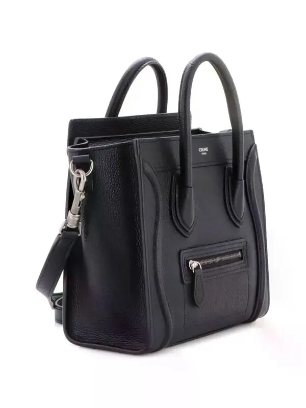 Celine Luggage Bag Grainy Leather Nano Crossbody Bag