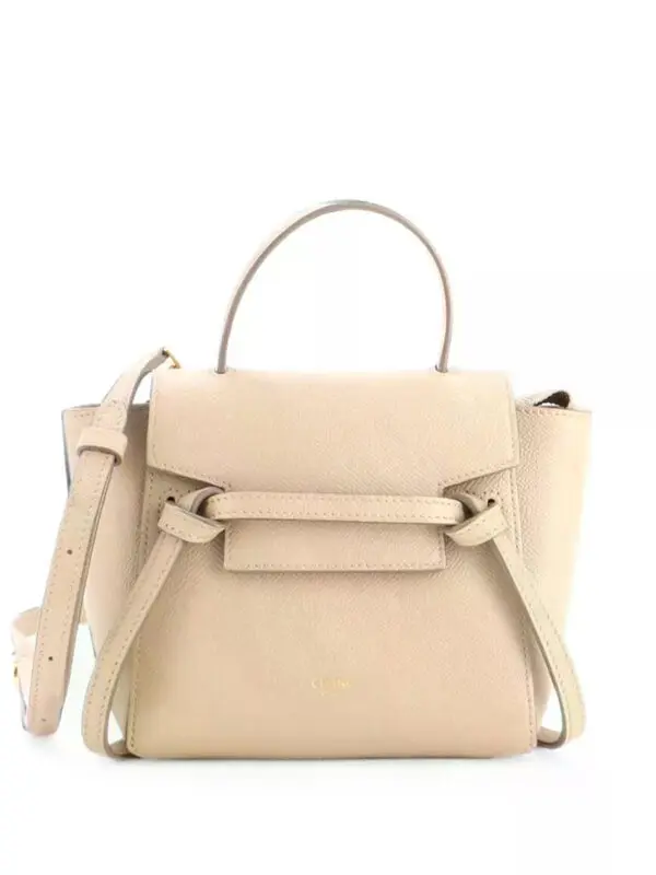 Celine Belt Bag Textured Leather Pico Shoulder Bag