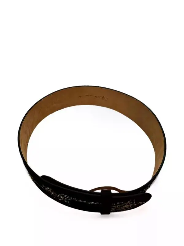 Alexander McQueen Embellished Suede Belt