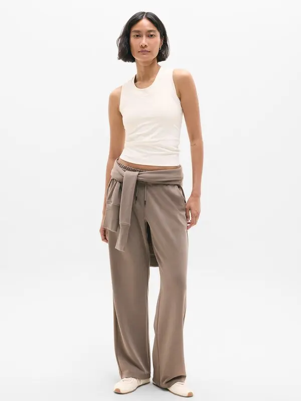 Athleta Seasoft Mid Rise Straight Pant - Umber