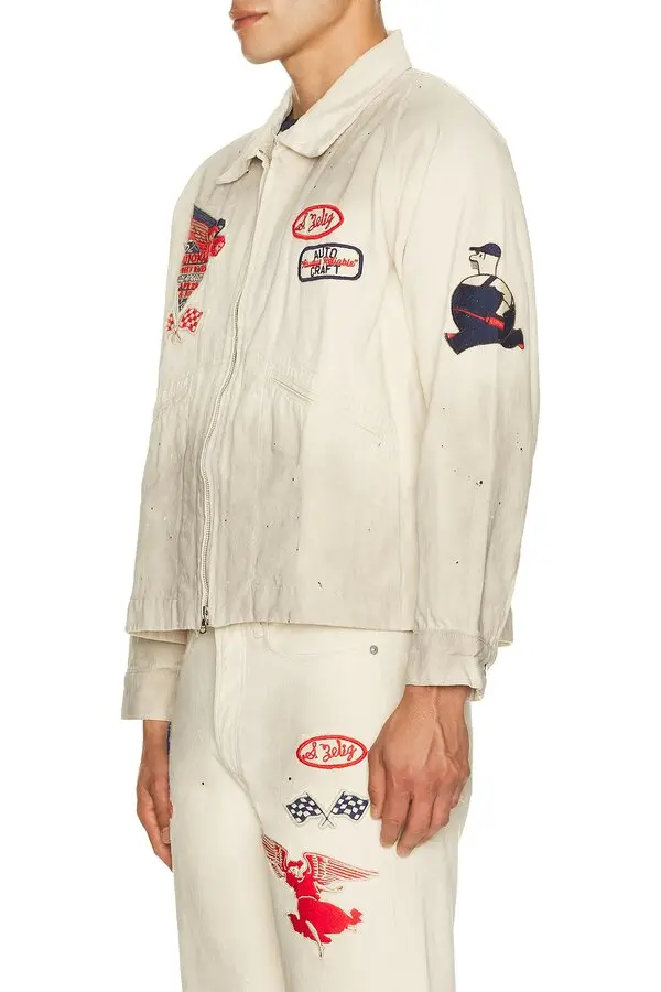 SAMUEL ZELIG Service Zip Jacket In White