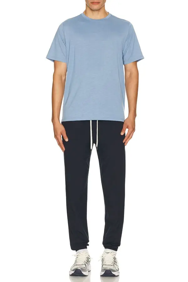 Vuori Current Tech Tee In Baby Blue