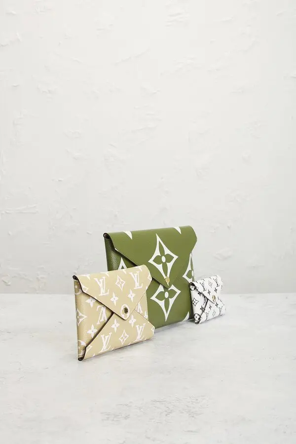 LOUIS VUITTON Monogram Giant Kirigami Pochette Set In Green