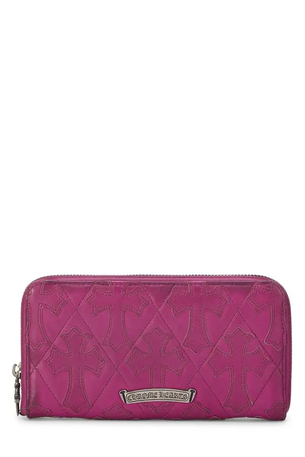 Chrome Hearts Cemetery Cross Zip-around Wallet