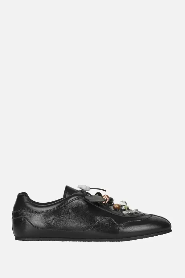 Cecilie Bahnsen Blaise Leather Sneakers - Nero
