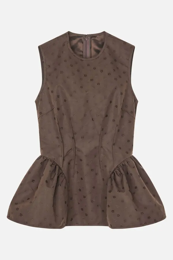 Cecilie Bahnsen Top Iris Jacquard Cbdaimi