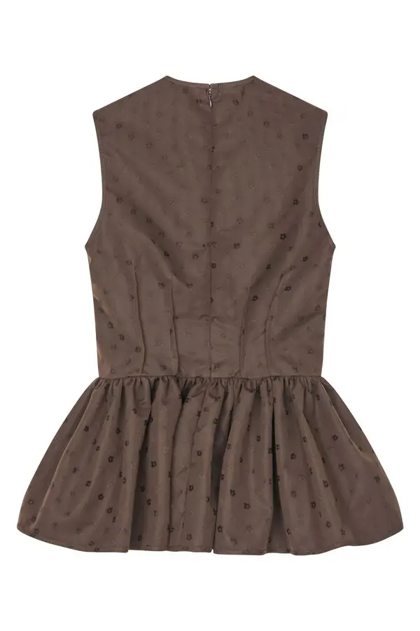 Cecilie Bahnsen Top Iris Jacquard Cbdaimi