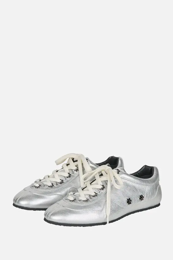 Cecilie Bahnsen Blaise" Metallic Leather Sneakers