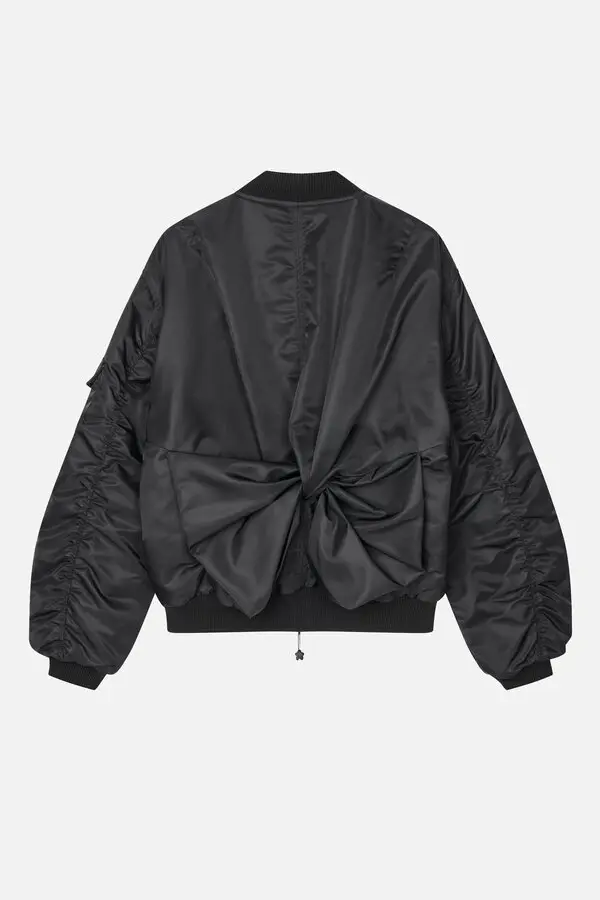 Cecilie Bahnsen Bomber Tecnico In Nylon Cbfeilan - Black