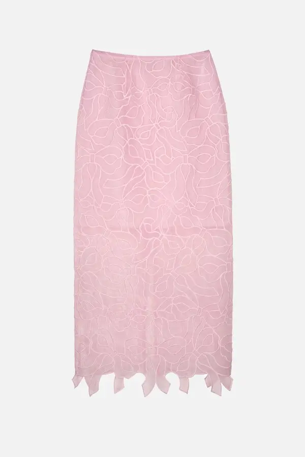 Cecilie Bahnsen Skirt With Bow Embroidery