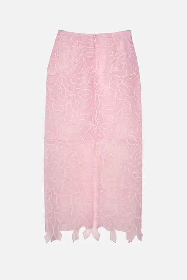 Cecilie Bahnsen Skirt With Bow Embroidery