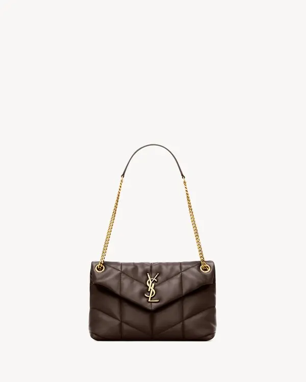 Saint Laurent Puffer Small Lambskin Bag - Arabica