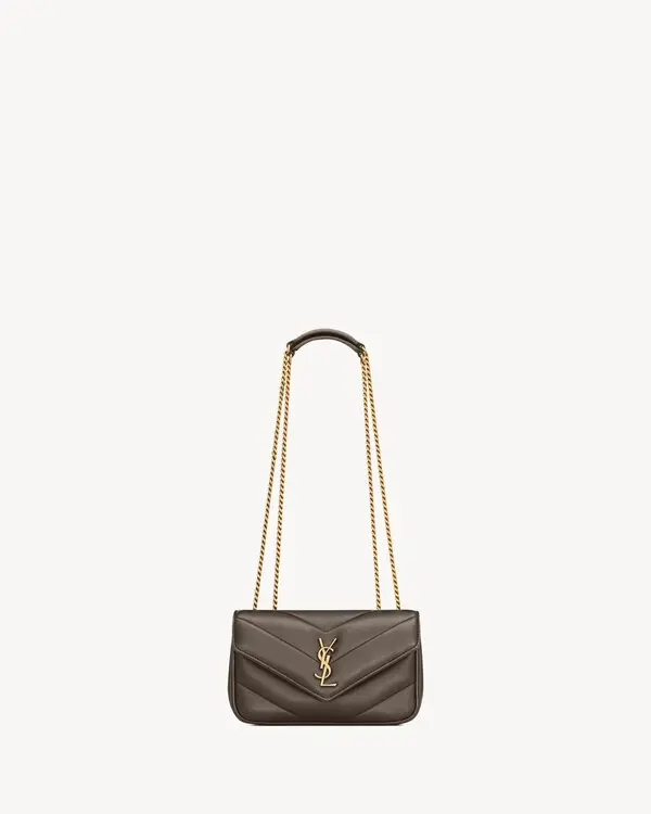 Saint Laurent Loulou Mini Bag - Light Musk