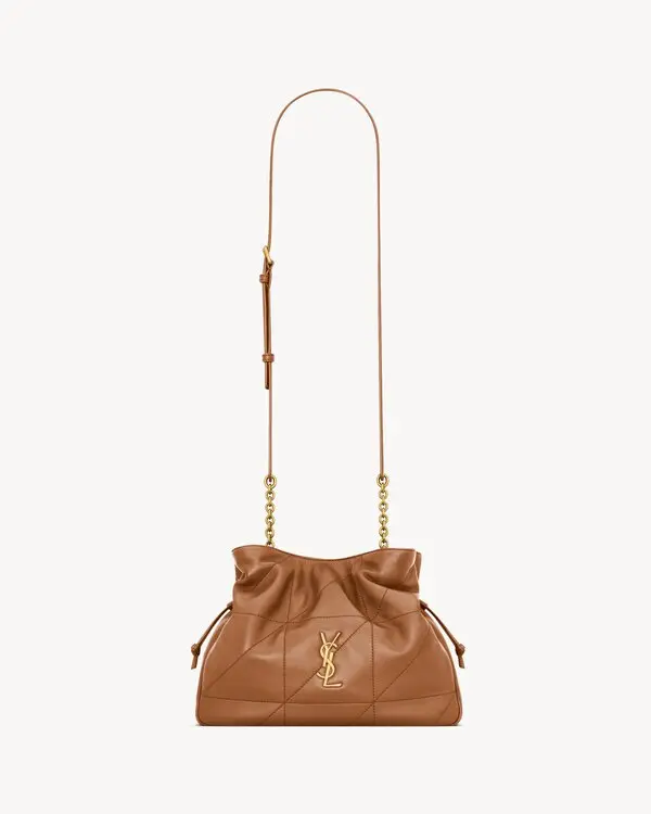 Saint Laurent Jamie Shoulder Pouch In Lambskin - Fox