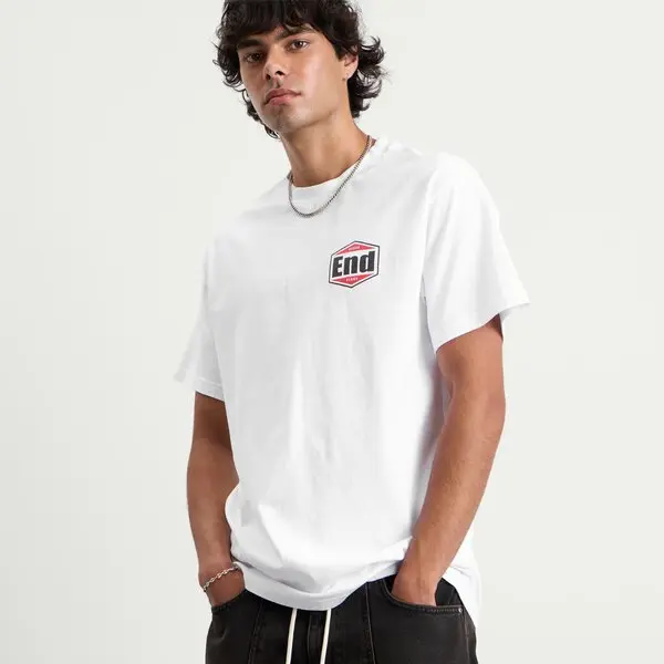 END. Sparks Graphic T-shirt - White