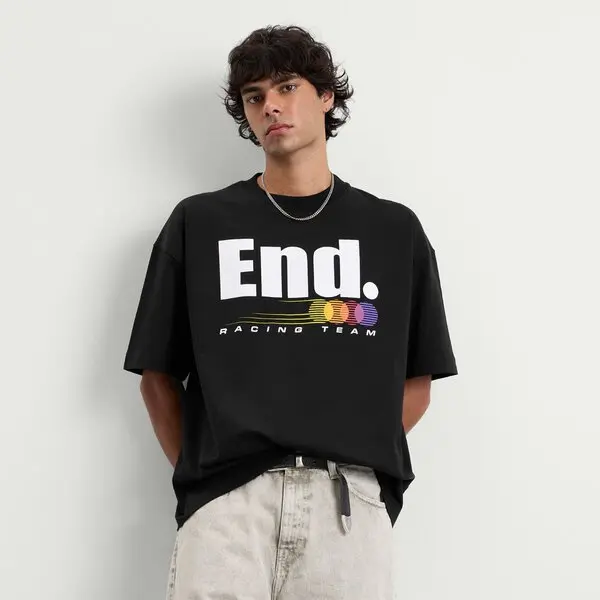 END. Race Team Graphic T-shirt - Black