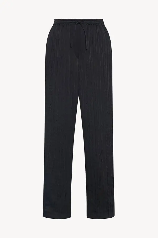 THE ROW Mid-rise Cotton Voile Straight Leg Pants