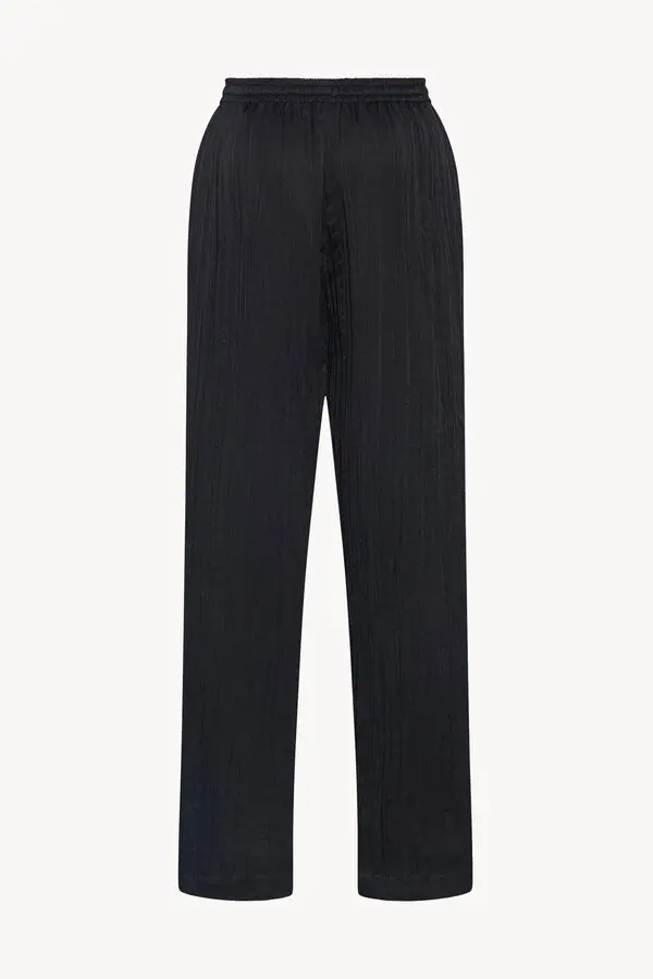 THE ROW Mid-rise Cotton Voile Straight Leg Pants