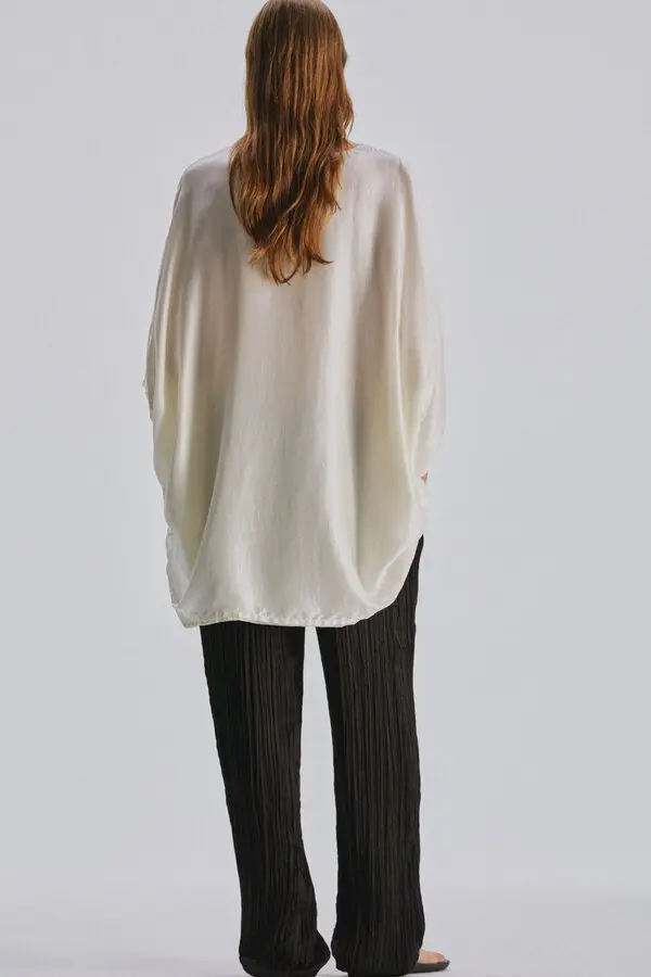 THE ROW Mid-rise Cotton Voile Straight Leg Pants
