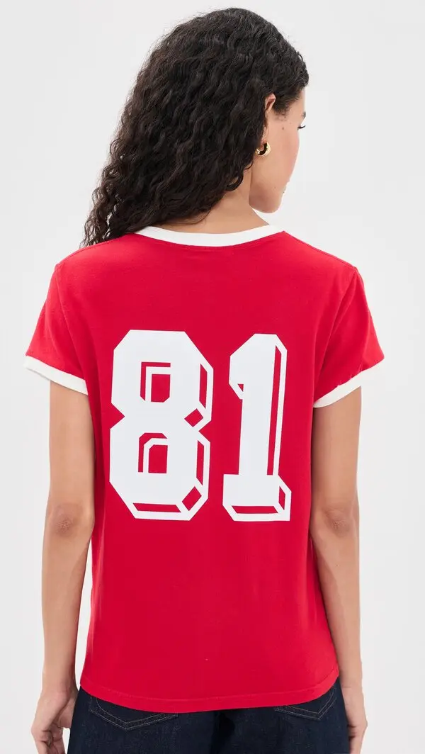 DANZY Vintage Fit Style Soccer Jersey With Graphic Logo