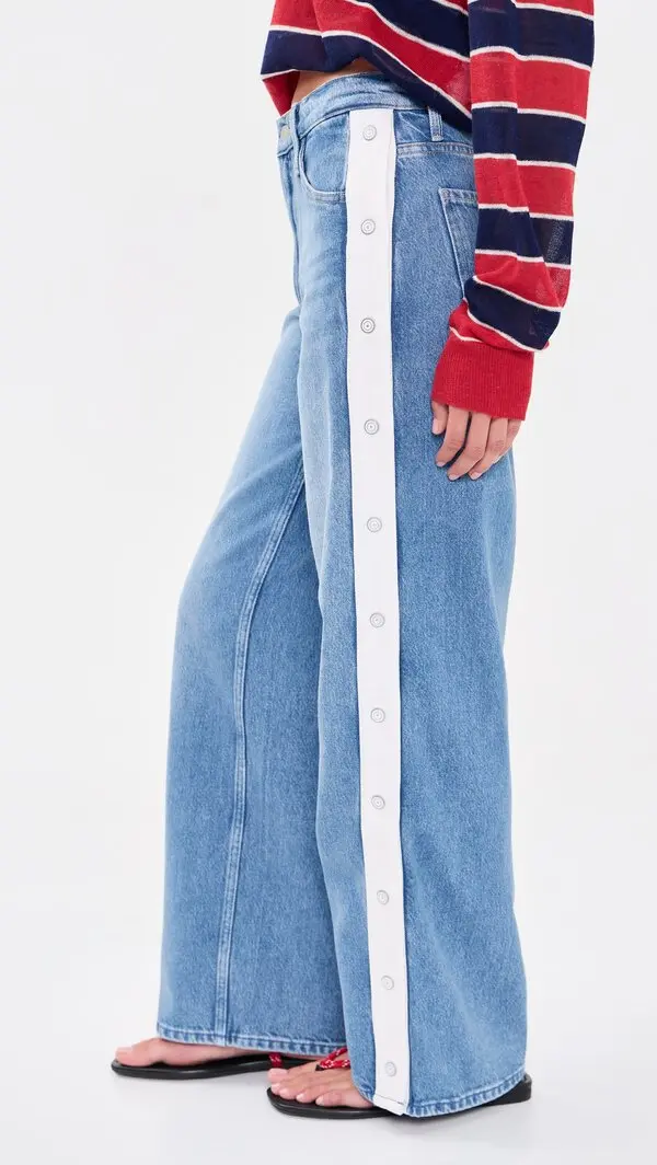 MOTHER The Stripe Resealable Skimp Jeans