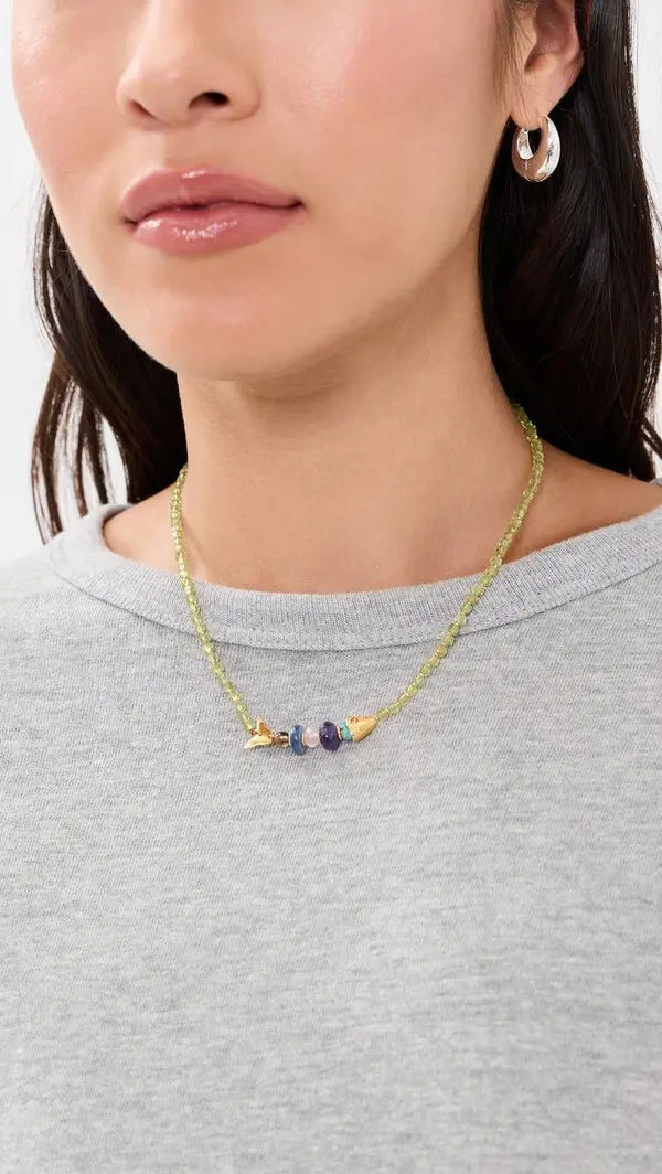 Chan Luu Beaded Necklace With Semi-precious Stones