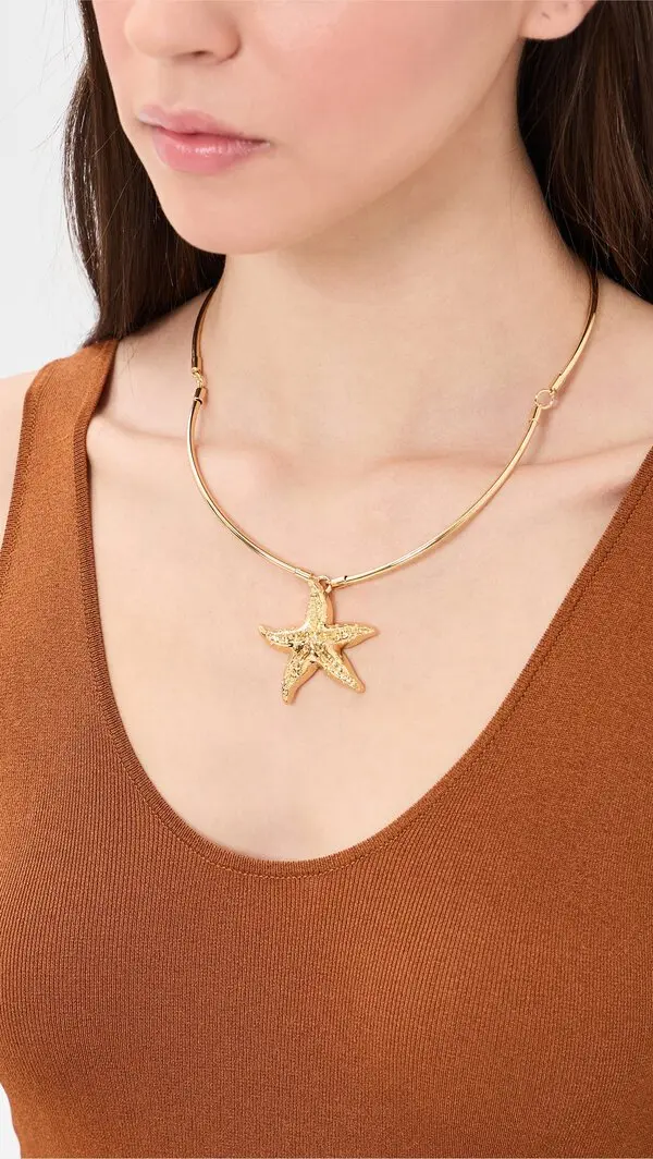 Lele Sadoughi Starfish Collar Necklace