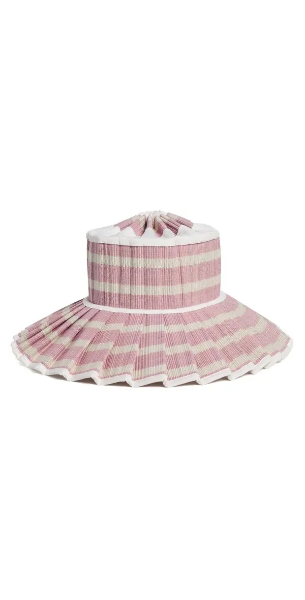 Lorna Murray Island Capri Packable Straw Hat - Pink Beach
