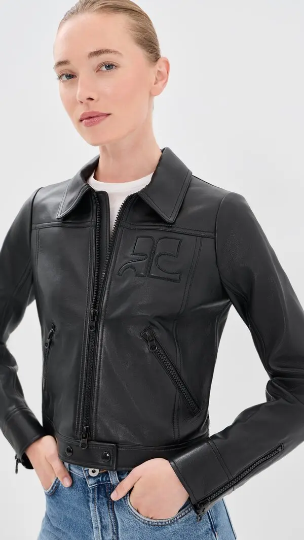 COURREGES Reedition Leather Jacket