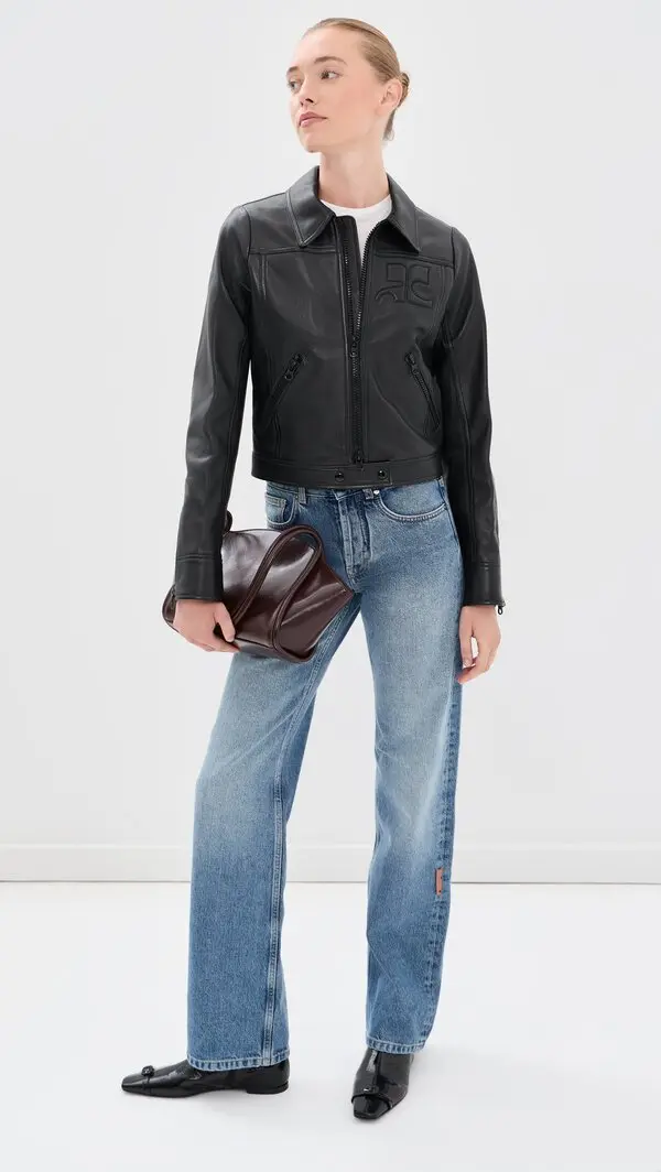 COURREGES Reedition Leather Jacket