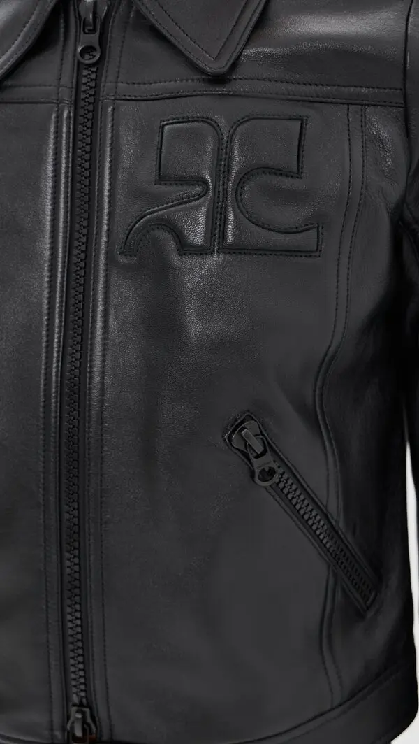 COURREGES Reedition Leather Jacket