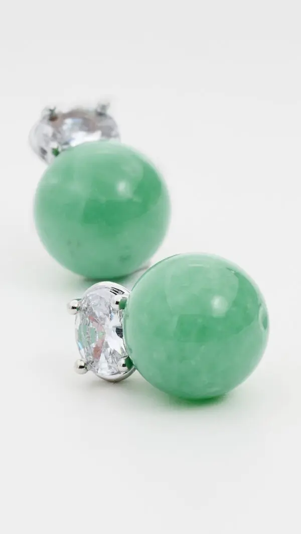 Shashi Vert Imperial Stud Earrings