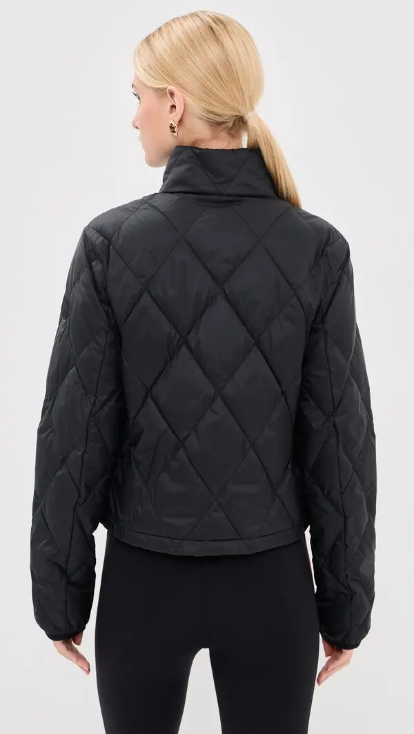 Burberry Bramford Quilted Jacket With Checkered Trim