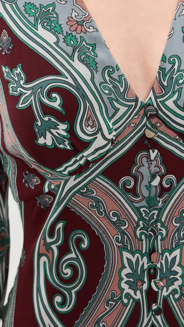 Veronica Beard Daciana Silk Maxi Dress