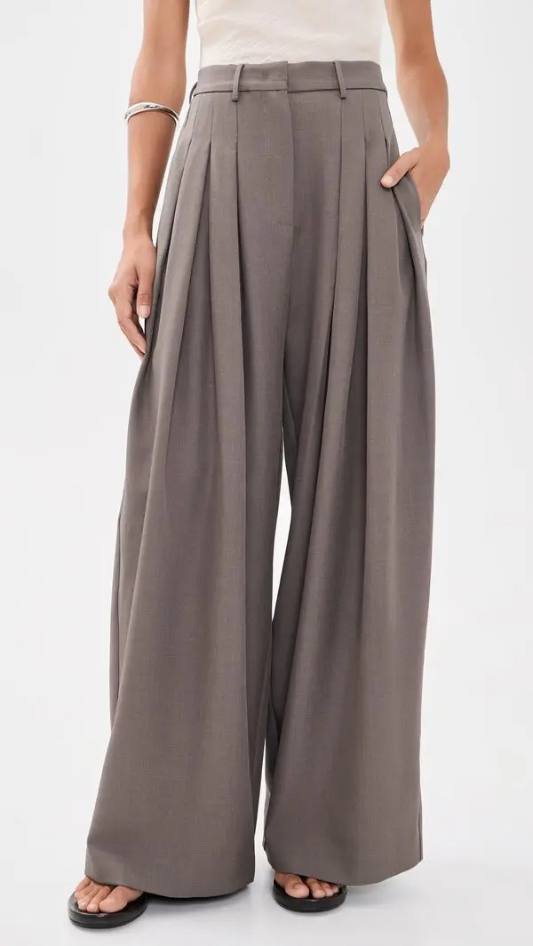 MEIMEIJ Oversized Wide Leg Pleated Pants