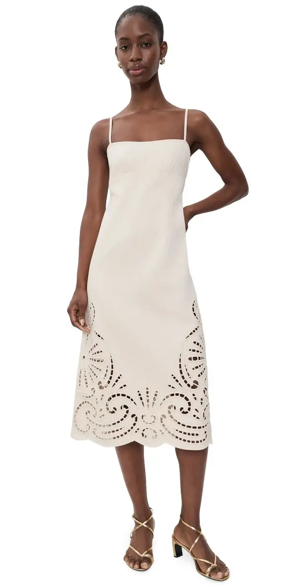 Ulla Johnson The Jane Eyelet Denim Dress