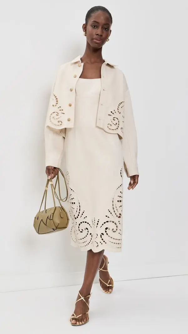 Ulla Johnson The Jane Eyelet Denim Dress