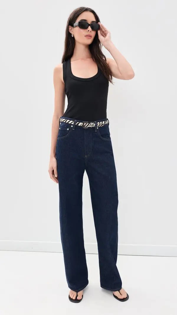 L'Agence Shania Racerback Tank - Black
