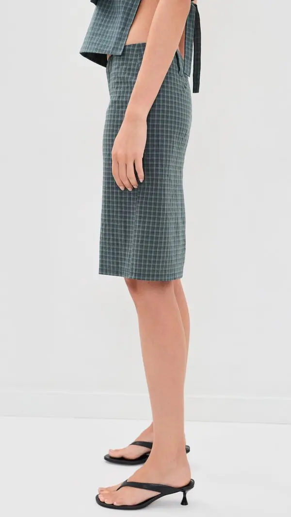Lioness Plaid Midi Skirt