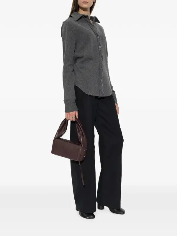 MAISON MARGIELA Virgin Wool Twisted Effect Button-up Polo Shirt