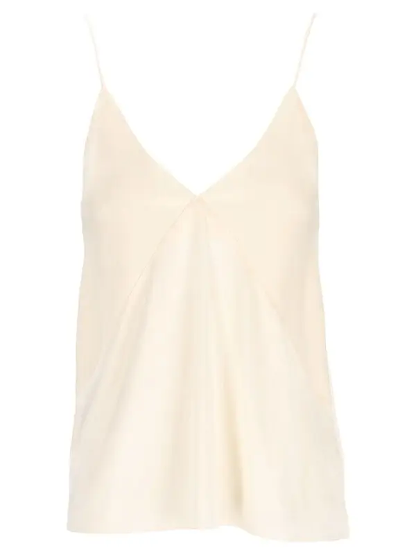FORTE_FORTE Spaghetti Strap Top - White
