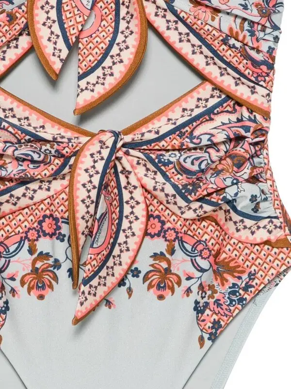Zimmermann Aster Printed One Piece Swimsuit - Multicolor