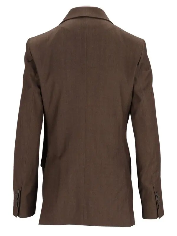 Max Mara Double-breasted Wool Gabardine Blazer