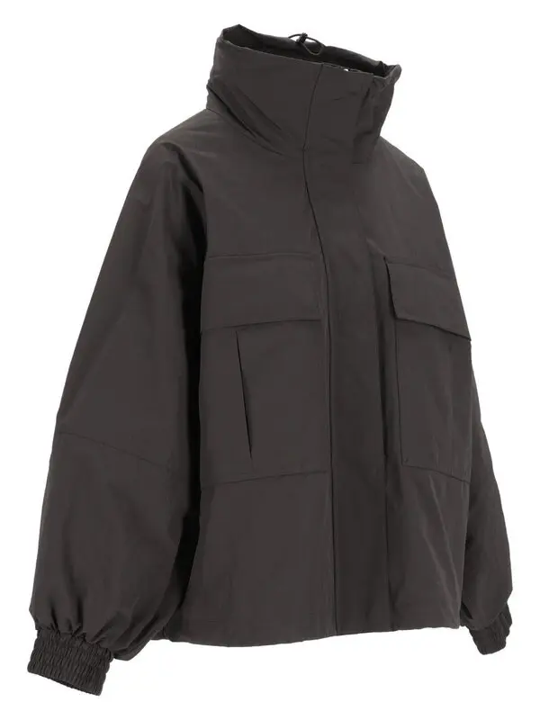 Max Mara Oversized Water-repellent Canvas Jacket - Black