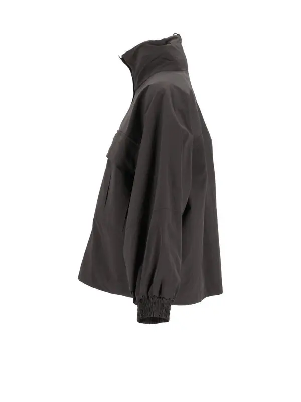 Max Mara Oversized Water-repellent Canvas Jacket - Black