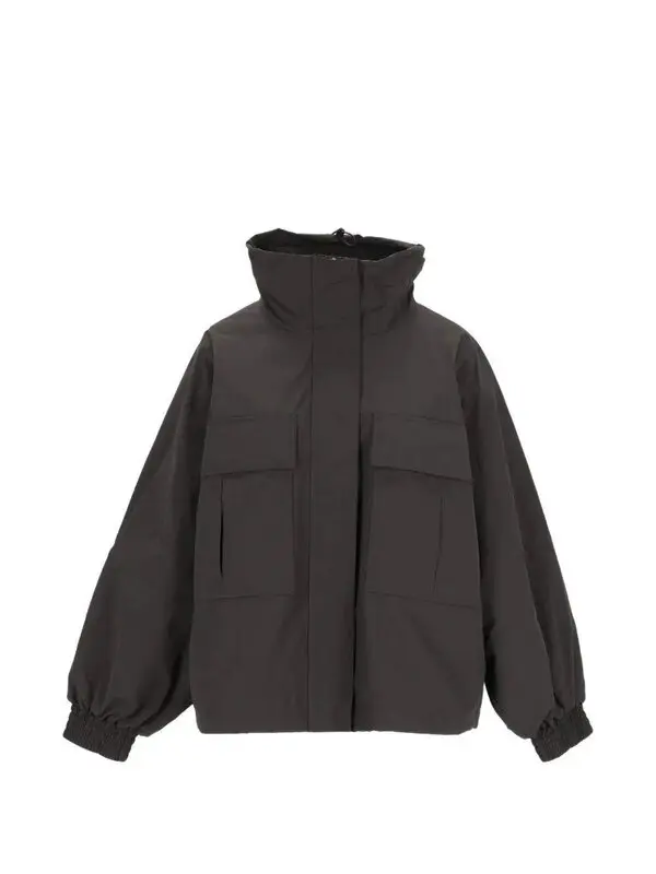Max Mara Oversized Water-repellent Canvas Jacket - Black