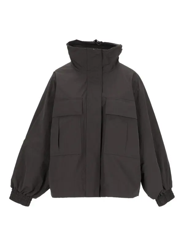 Max Mara Oversized Water-repellent Canvas Jacket - Black
