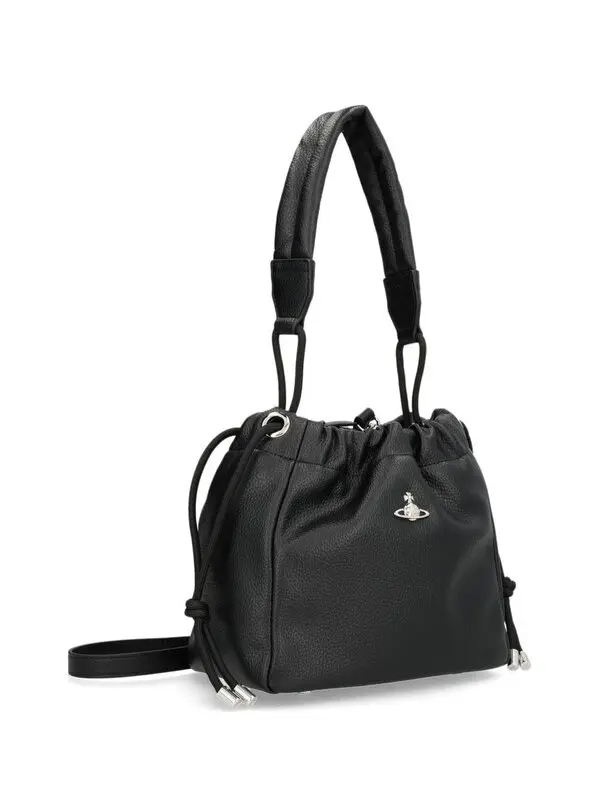 VIVIENNE WESTWOOD Hilary Bucket Bag With Shiny Metal Details - Black