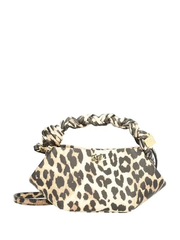 GANNI Mini Butterfly Bag In Leopard Print - Multicolor
