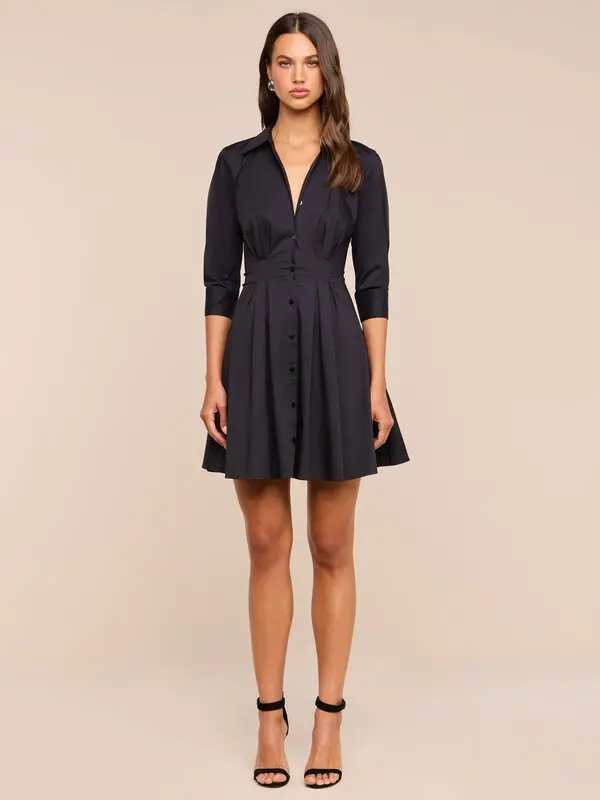 L'Agence Journi Shirt Dress - Black